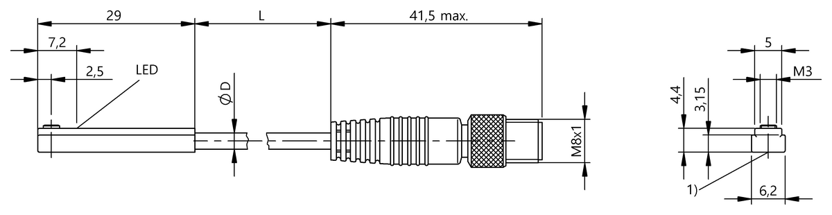 BMF0073 (BMF 307K-PS-C-2-SA2-S49-01,5) Cylinder sensors for multiple ...