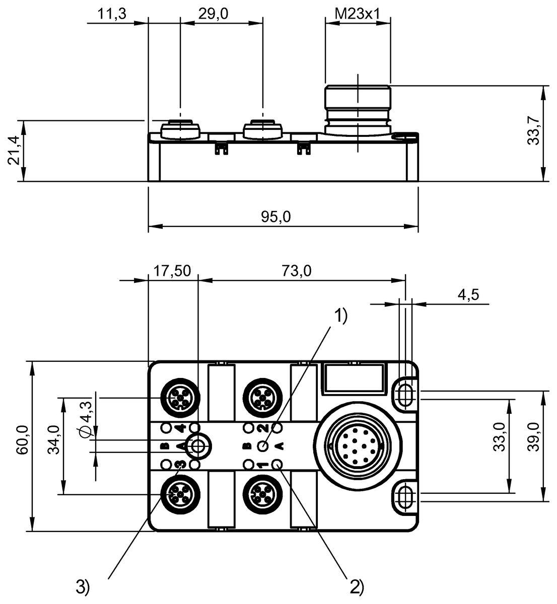 BPI004Y (BPI 4M4A4P-2K-00-SM6CT) Junction blocks - BALLUFF HongKong, China