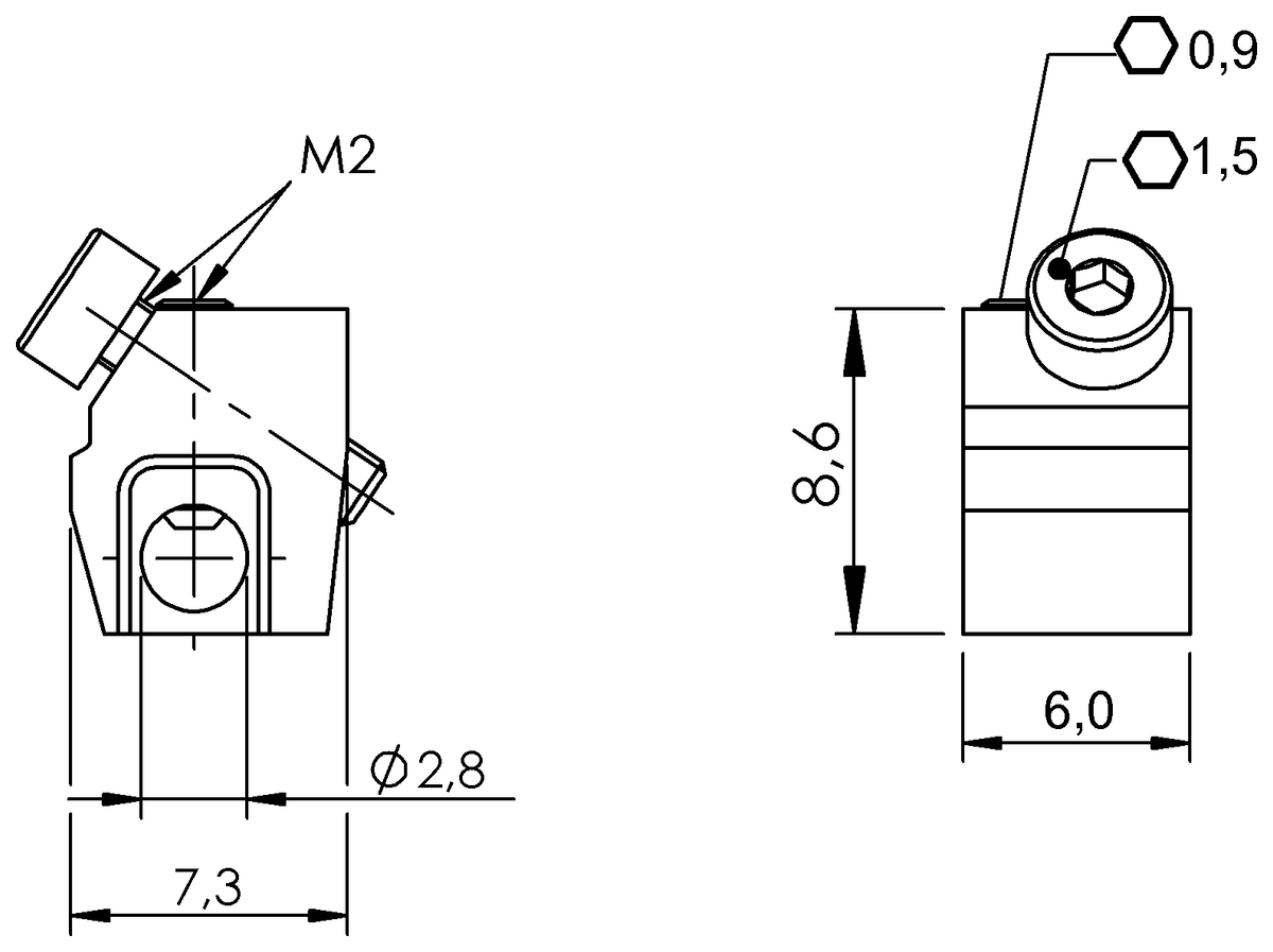 BAM01K4 (BMF 303-HW-103) Mounting brackets for magnetic sensors ...