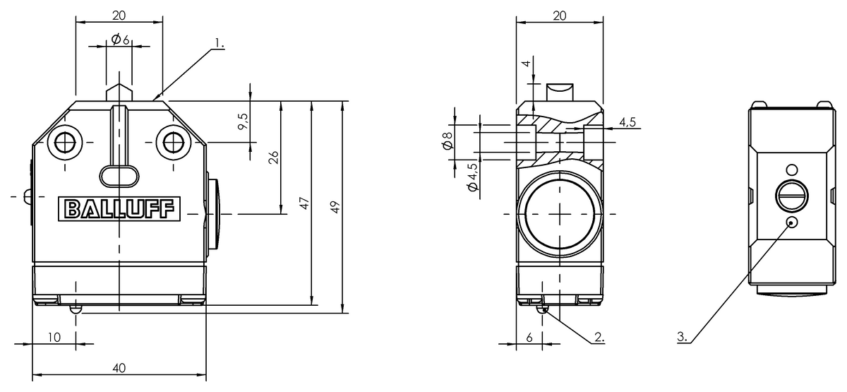 BNS046Z (BNS 813-99-D-39-FC) Mechanical single position limit switches ...