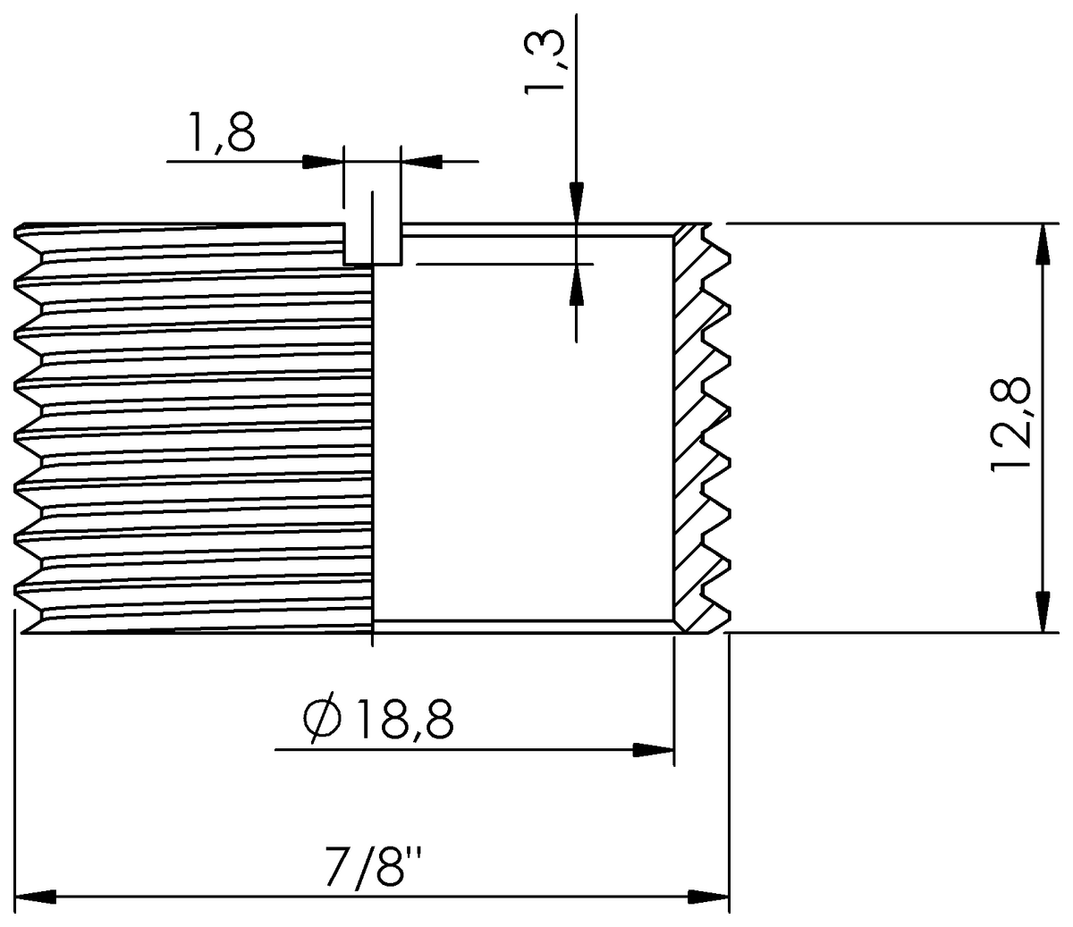 BAM01LP (BAM AD-XA-009-7U8-1) Adaptador - BALLUFF Mexico