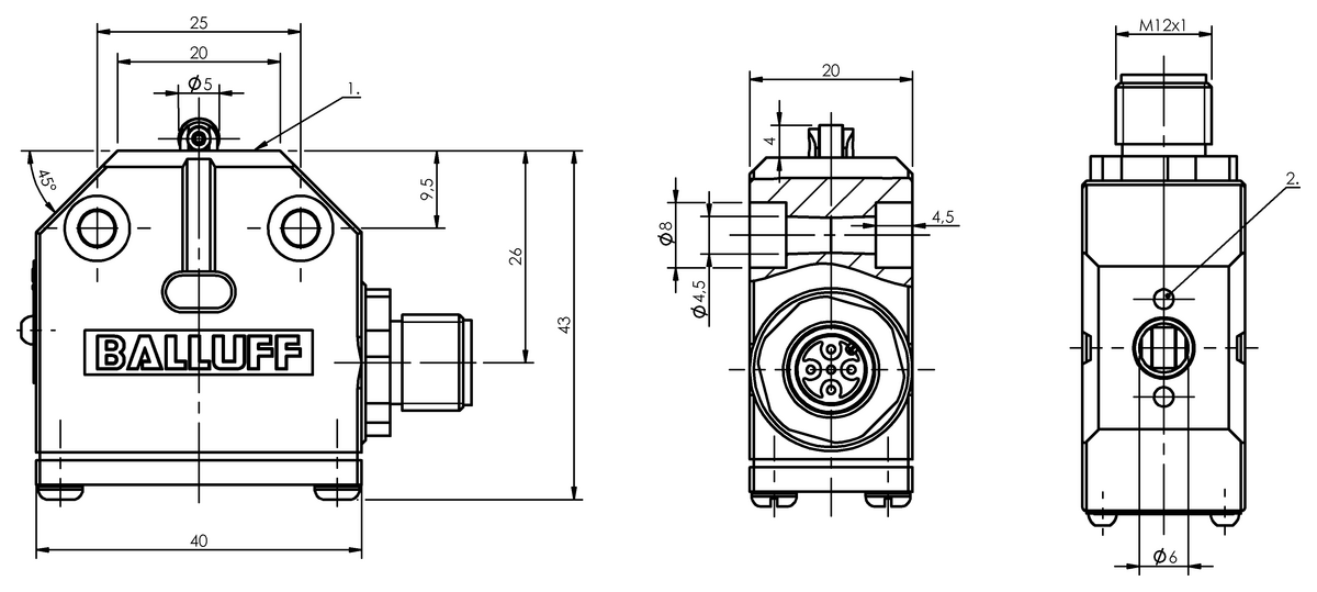 BNS04N3 (BNS 813-99-R-39-S76) Mechanical single position limit switches ...