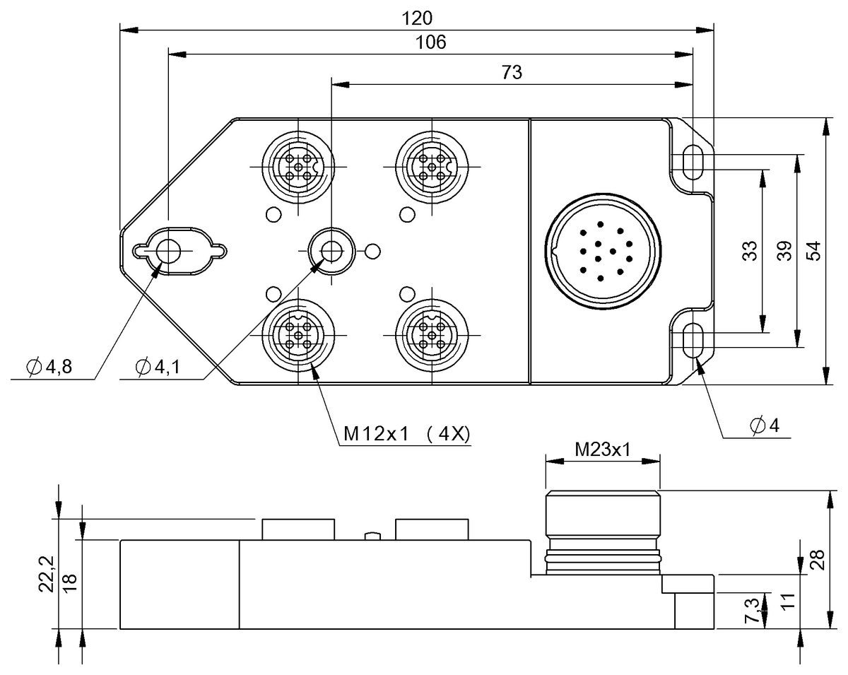 BPI0009 (C04 T4M-23) Junction blocks - BALLUFF USA