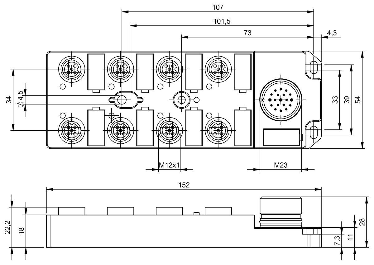 BPI001K (C04 T8Q-23) Junction blocks - BALLUFF USA