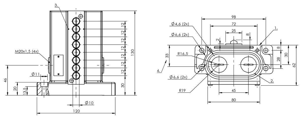 BNS01FT (BNS 813-D08-D12-62-55-1123) Mechanical multiple position limit ...