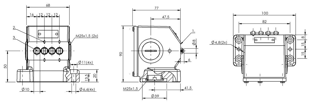 BNS02RA (BNS 813-B04-R12-72-55-1187) Mechanical multiple position limit ...