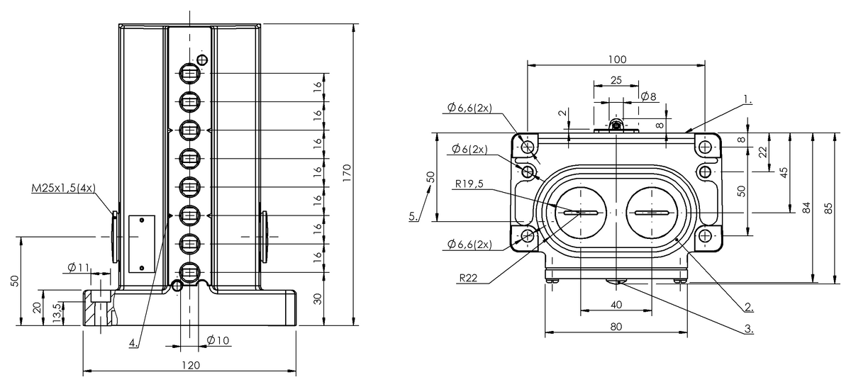 BNS017A (BNS 813-D08-R16-100-55-FE-0898) Mechanical multiple position ...