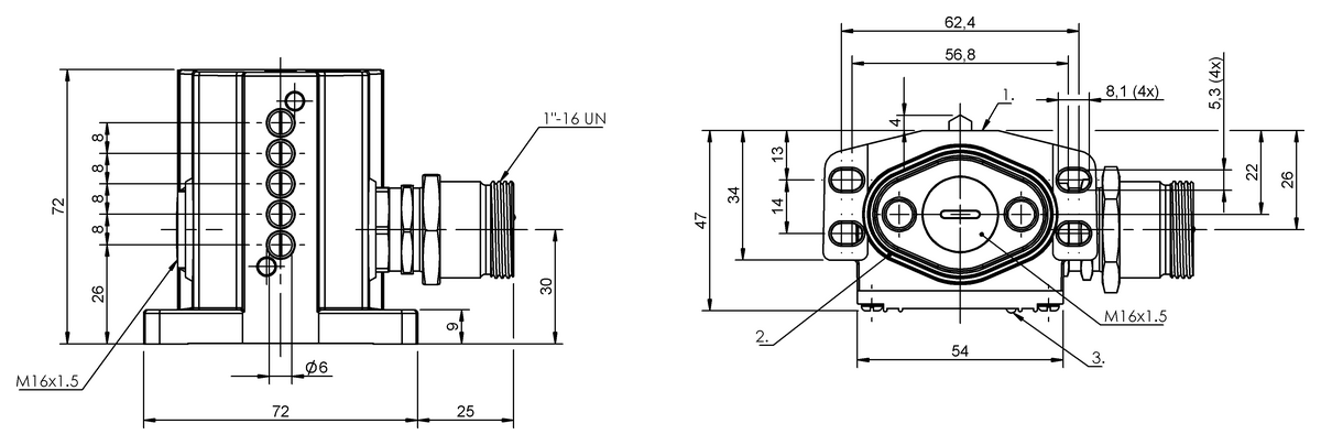 BNS034A (BNS 819-X685-B05-D08-46-13-FC) Posición múltiple: especial ...
