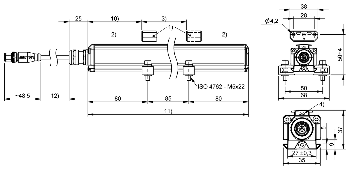 BTL325C (BTL7-E500-M0600-P-KA00,1-ZA0C) Magnetostrictive linear ...