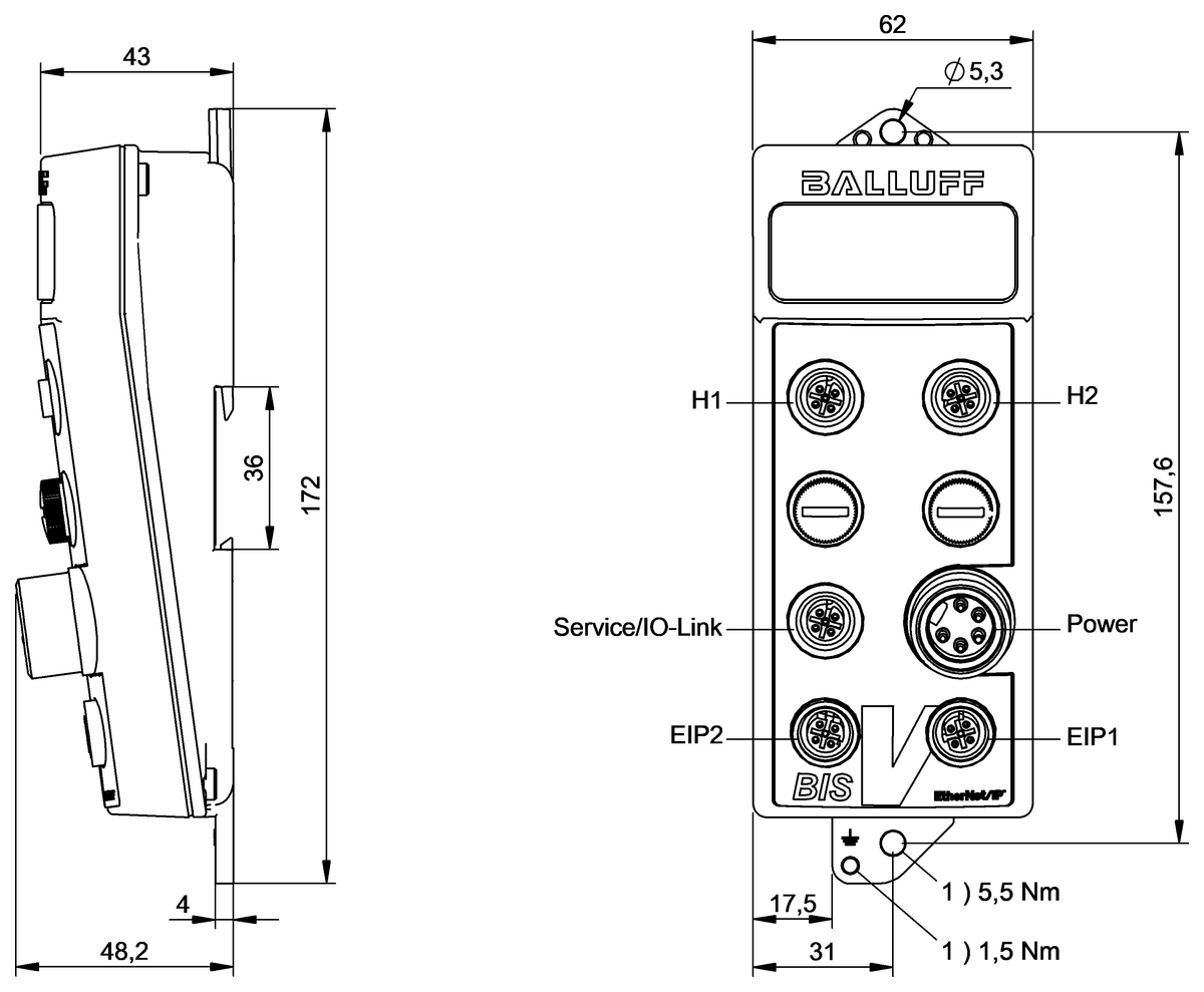 BIS014T (BIS V-6106-034-C402) Multi-frequency RFID processors (BIS V ...