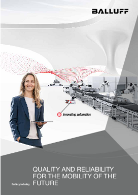 Brochures and Catalogs - Balluff