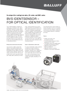 Brochures and Catalogs - Balluff