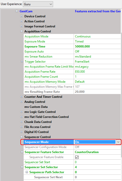 Balluff - BVS CA-GW Technical Documentation: Creating acquisition sequences (Sequencer Control)