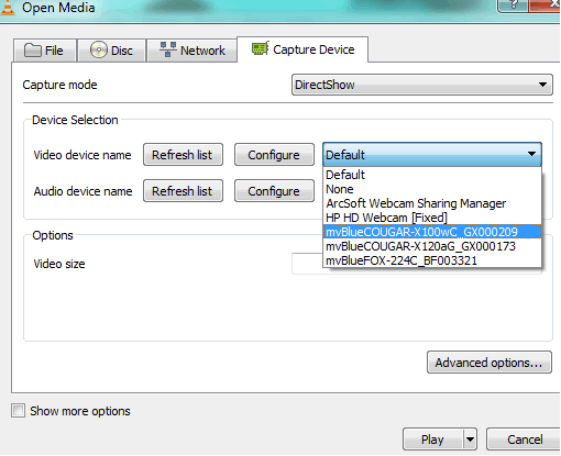 Balluff - BVS CA-GW Technical Documentation: Using VLC Media Player