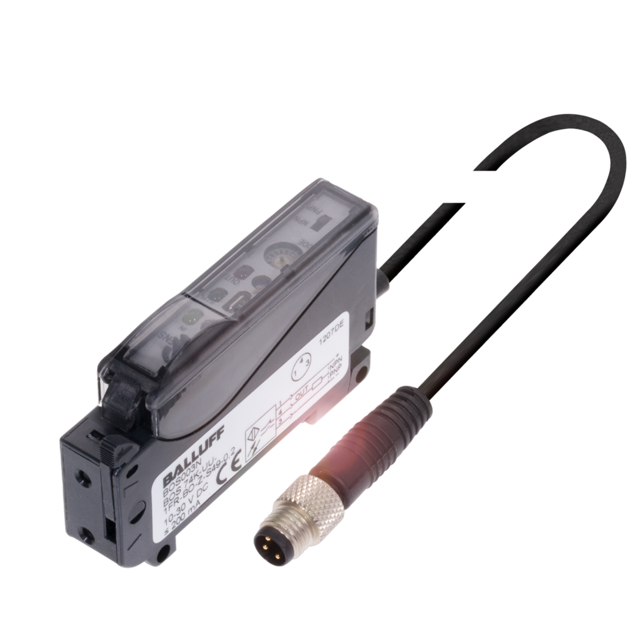 BOS003N (BOS 74K-UU-1FR-BO-Z-S49-00,2) Fiber-based devices for plastic and glass fibers - BALLUFF