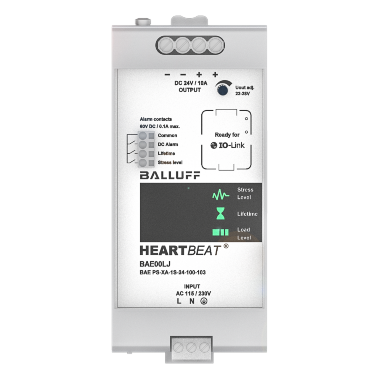 BAE00LJ (BAE PS-XA-1S-24-100-103) Heartbeat® power supply units with IO ...