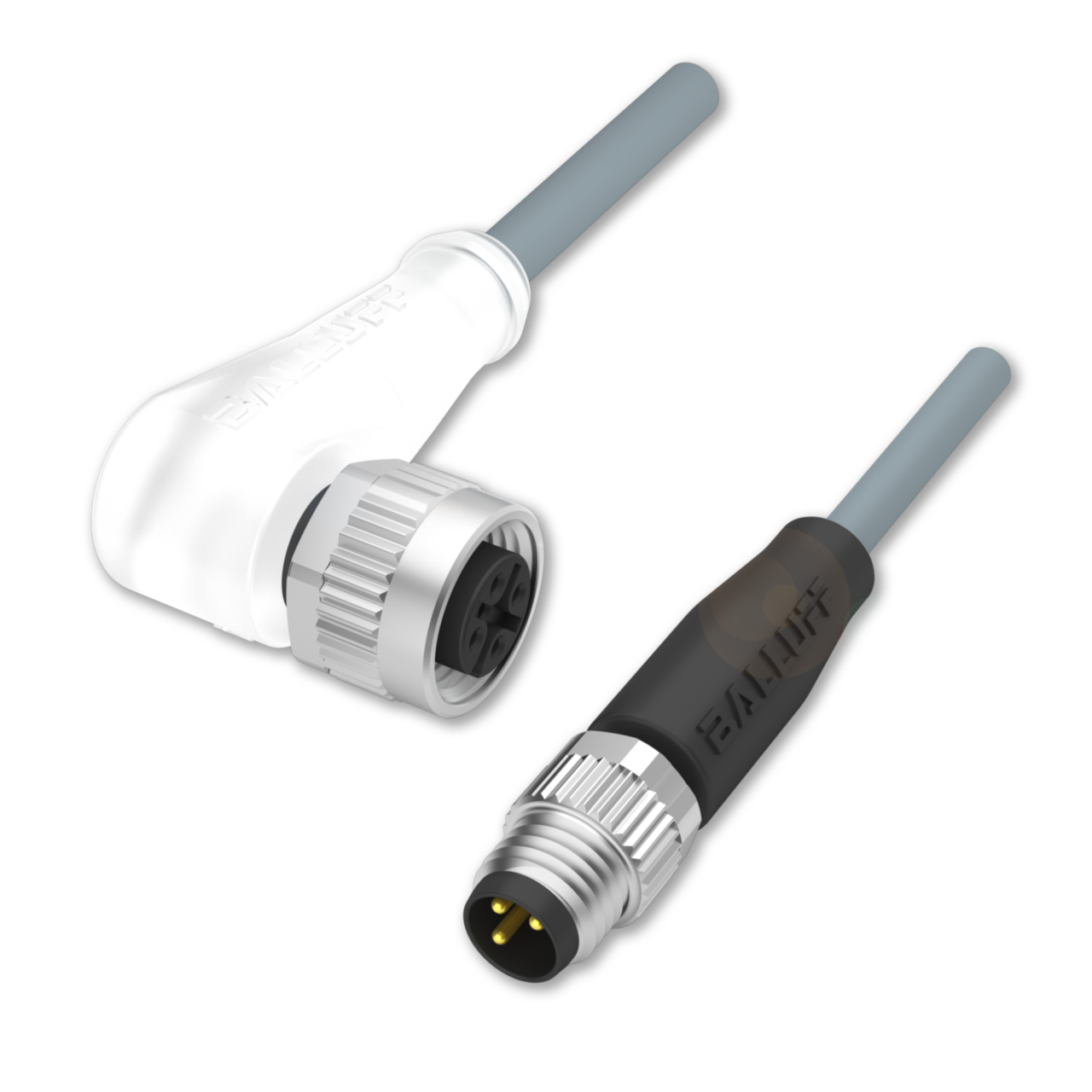 BCC – 3-wire - PVC-single ended cable grey – unshielded (Configurable ...