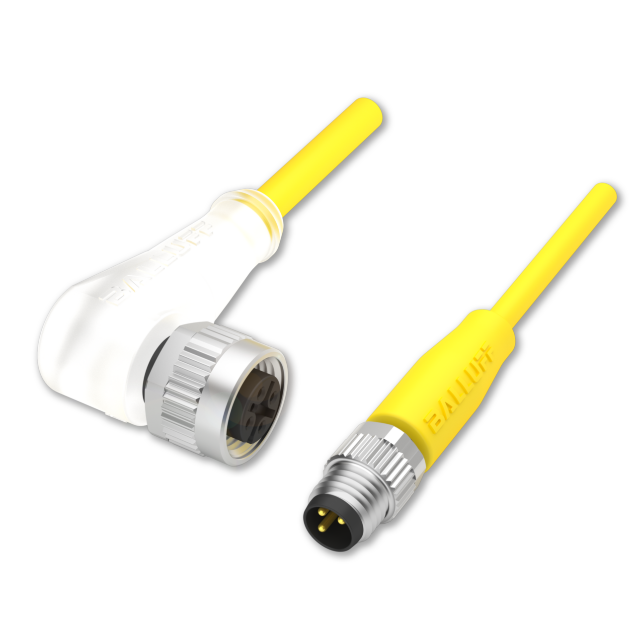 BCC – 3-wire - PVC-single ended cable yellow – unshielded (Configurable) Single-ended cordsets ...
