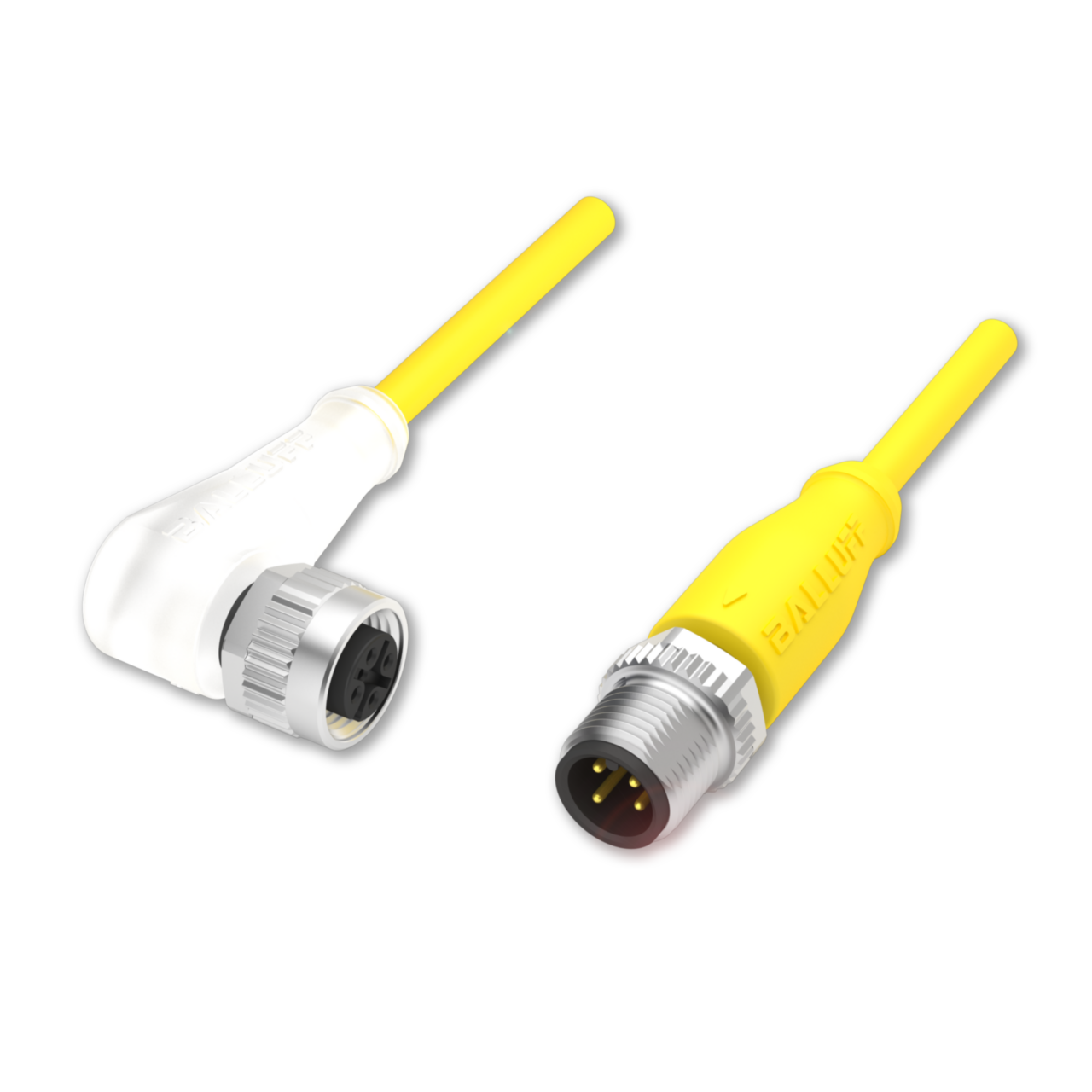 BCC – 4-wire - PVC-single ended cable yellow – unshielded (Configurable ...