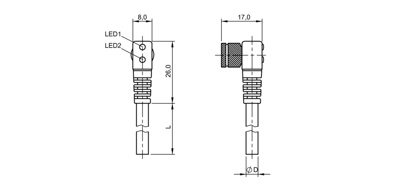BCC0079 (BKS-S 49-4-PY-10) 单头线缆 - BALLUFF