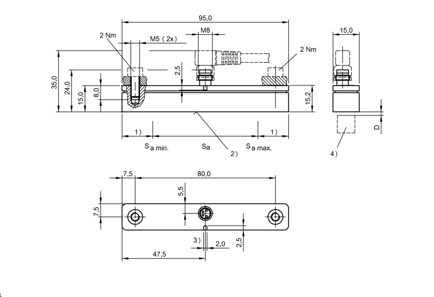 BIL0005 (BIL ED0-T030A-01-S75) 磁感式感測器 - BALLUFF