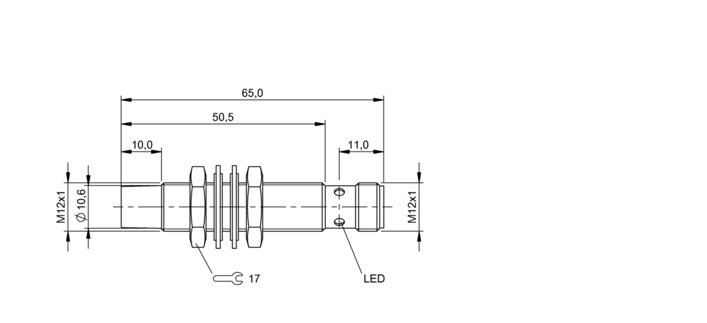 BES004A (BES M12MG-NOC80F-S04G) Inductive standard sensors - BALLUFF