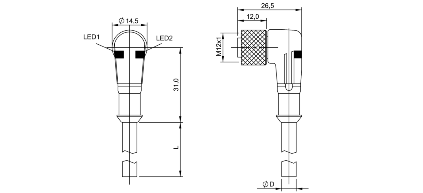 BCC004R (BKS-S 20-7-PU-05) 单头线缆 - BALLUFF