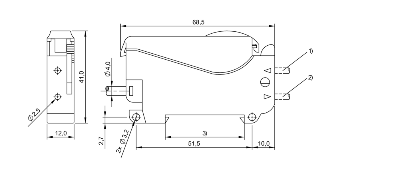 BOS003M (BOS 74K-UU-1FR-BO-Z-02) Fiber-based devices for plastic and glass fibers - BALLUFF