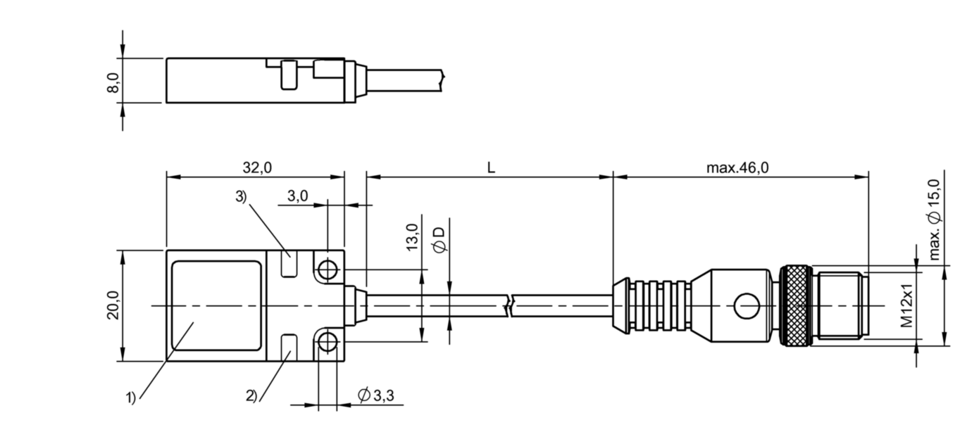BES03TM (BES R01ZC-USC50B-BP00.2-GS04-101) 电感式标准传感器 - BALLUFF