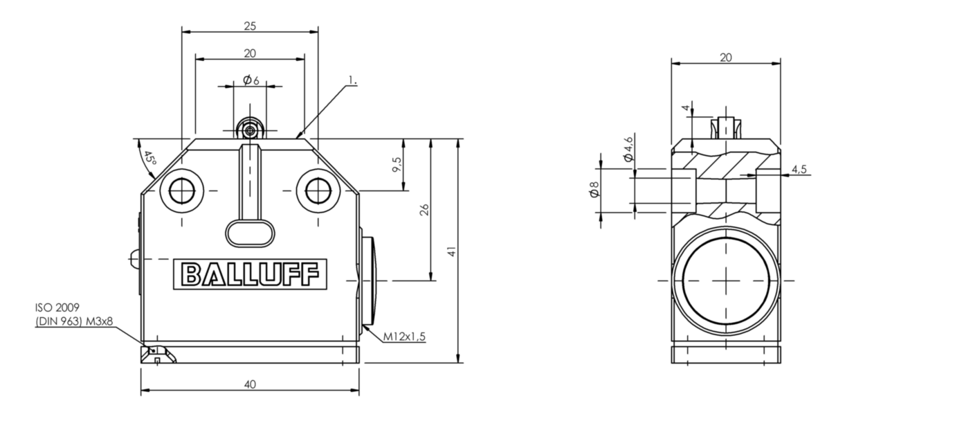 BNS008E (BNS 819-X481-99-R-10) Single position: Special - BALLUFF