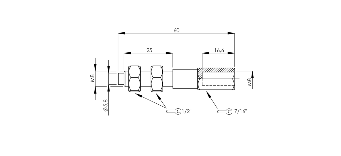BAM015L (BESA-08-25-08-BANKING-SCREW) Mechanical Protection - BALLUFF