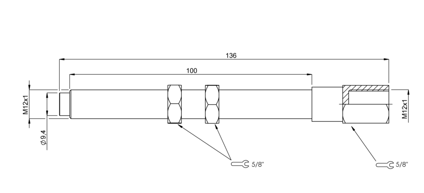 BAM015N (BESA-12-100-12-BANKING-SCREW) Mechanical Protection - BALLUFF