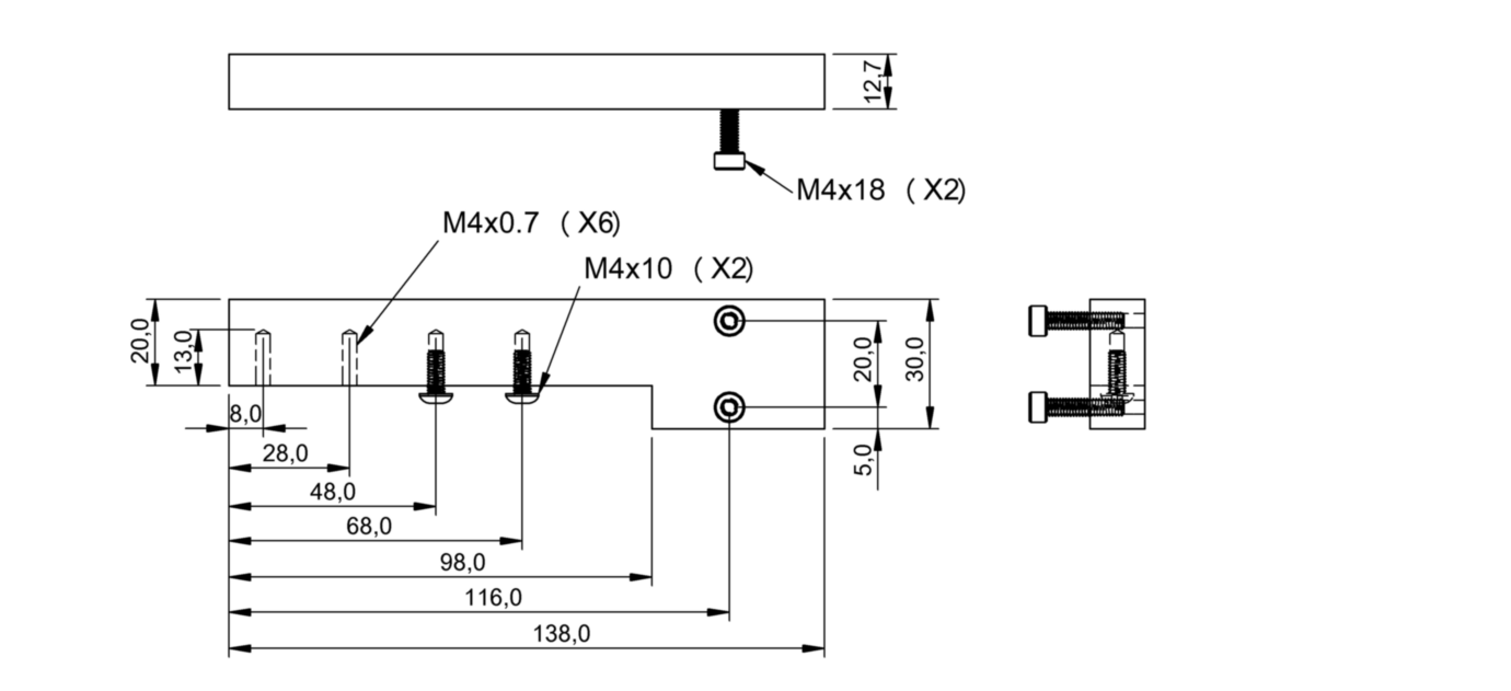 BAM004C (BMS CS-M-D12-CX04-01) Mounting bracket for photoelectric ...
