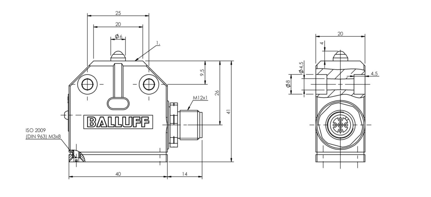 BNS0054 (BNS 819-X505-99-K-10) Single position: Special - BALLUFF