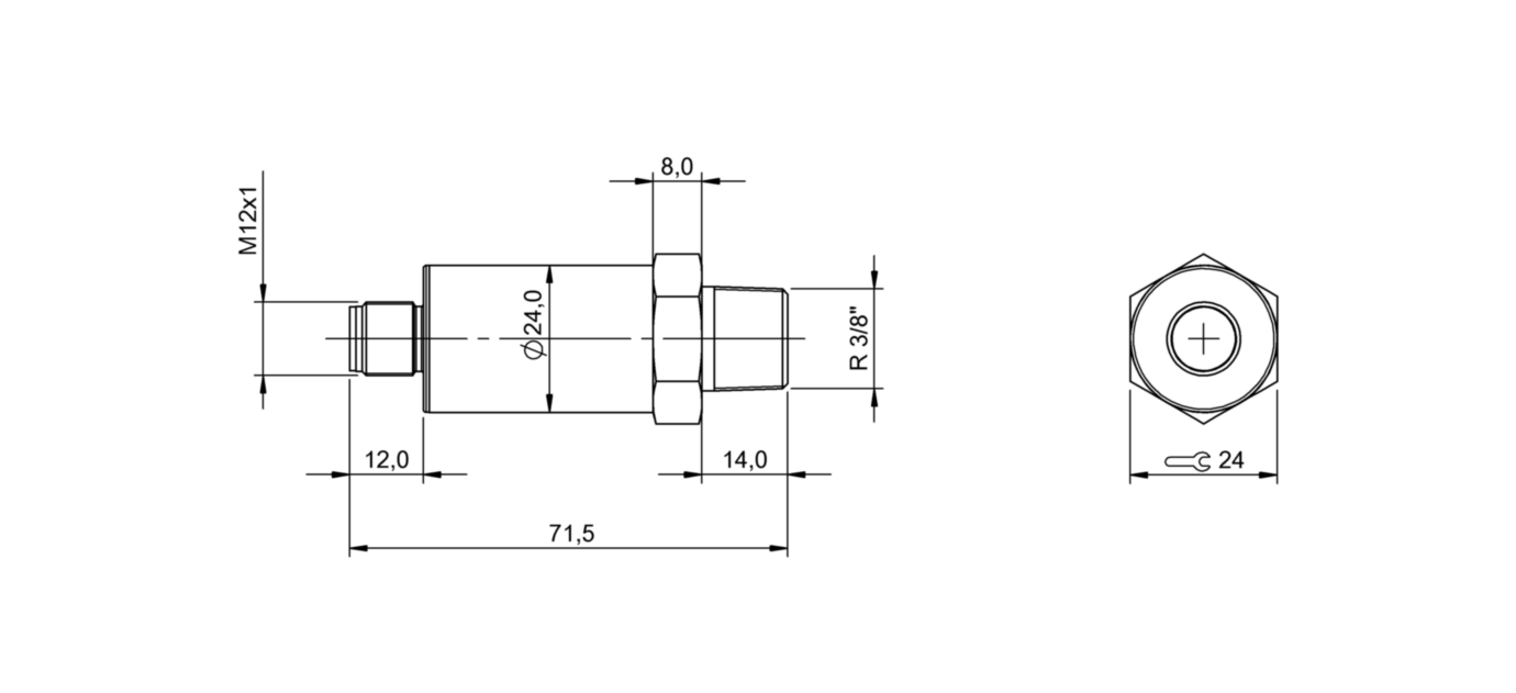BSP0085 (BSP B100-MV004-A07A1A-S4) 不带显示器的压力传感器 - BALLUFF