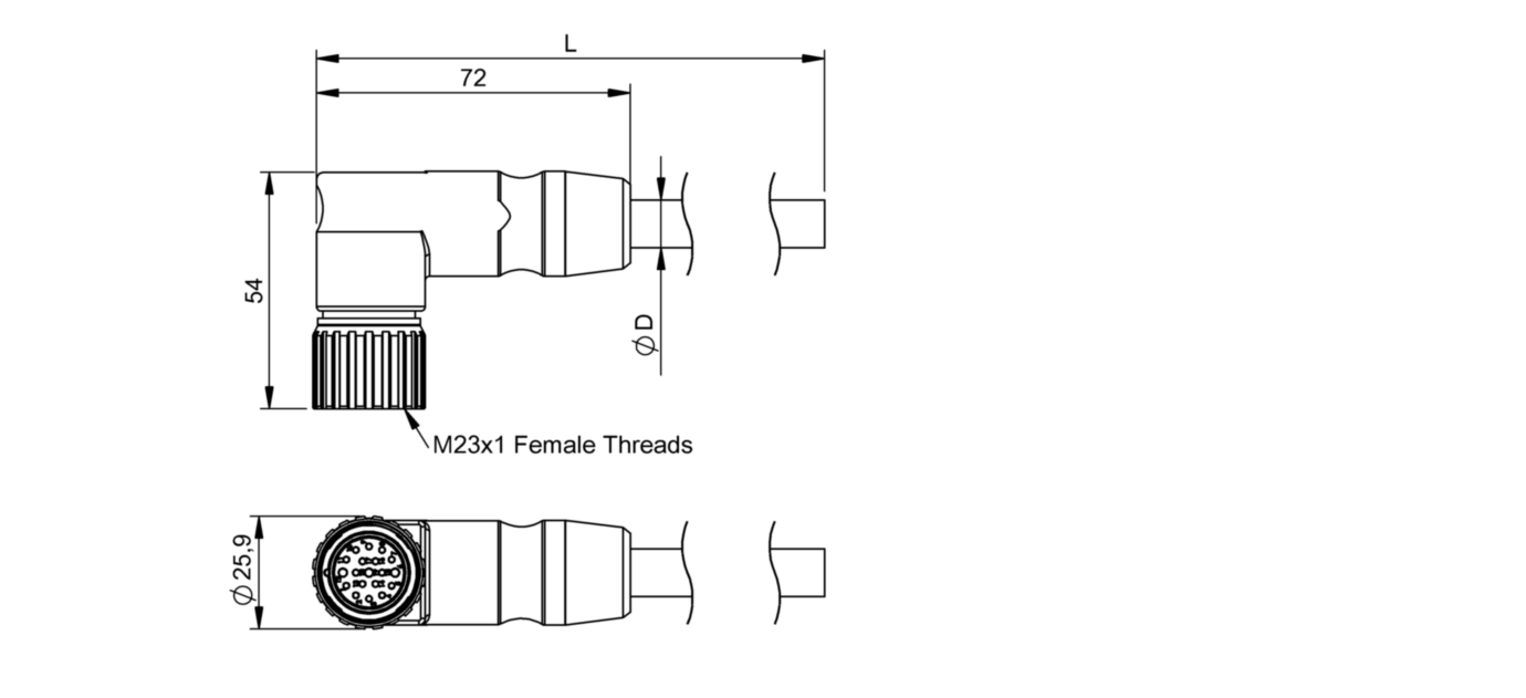 BCC0FT0 (BCC M62L-0000-10-022-PX0LP5-100) 单头线缆 - BALLUFF