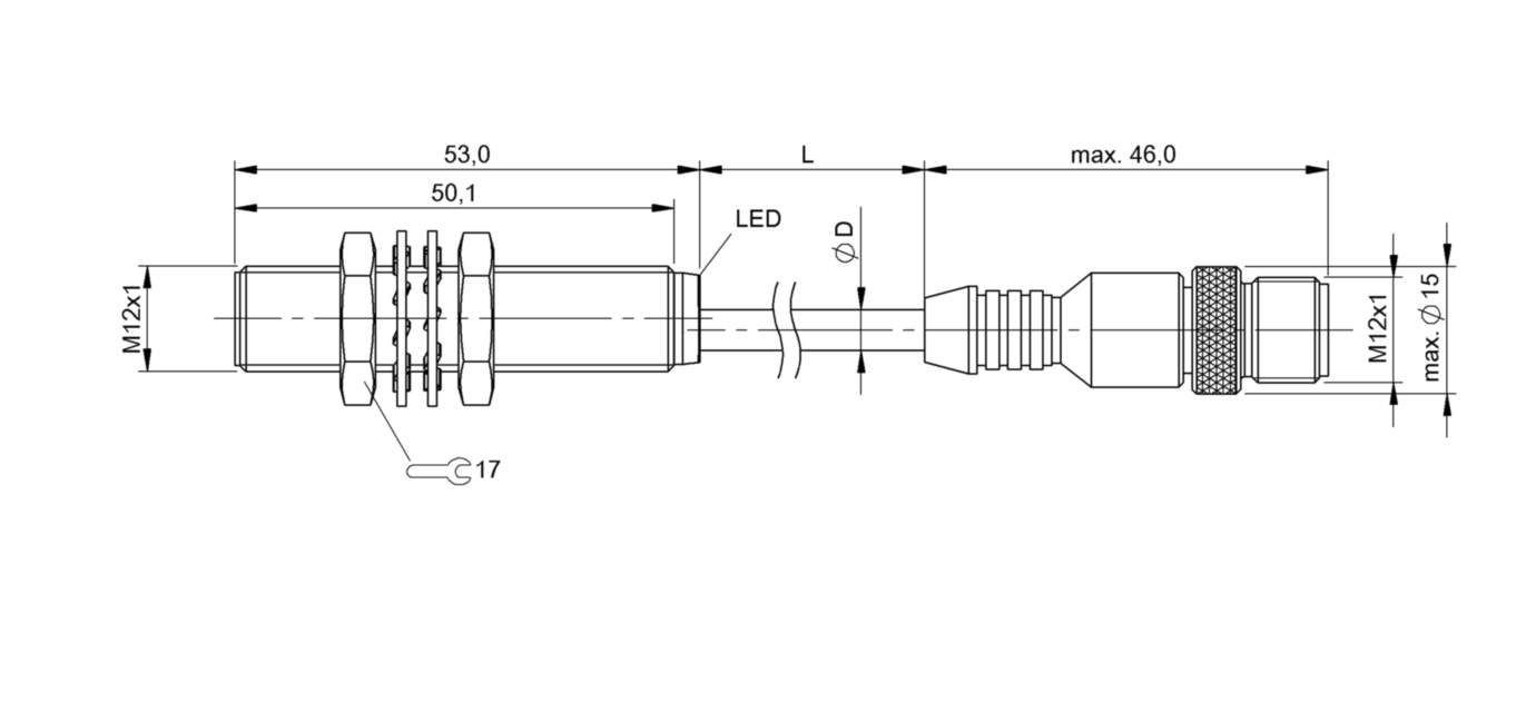 BES04WJ (BES M12MI-PSC40B-BP03-GS04) 电感式标准传感器 - BALLUFF
