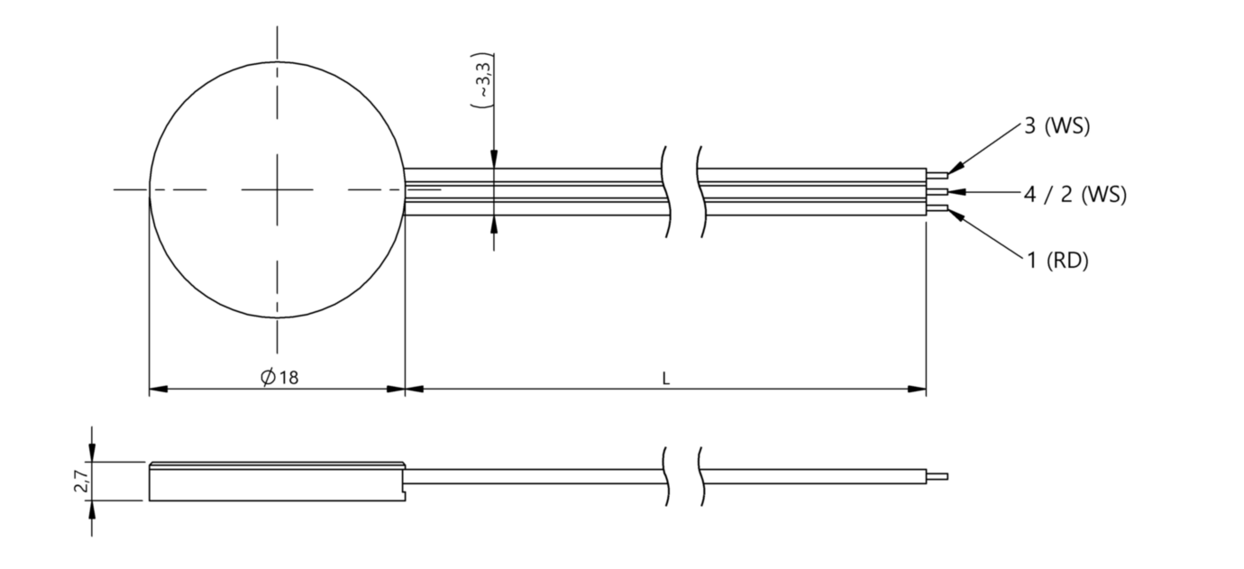 BCS00WY (BCS D18T403-XXS30C-ET02-540) Capacitive sensor heads for ...