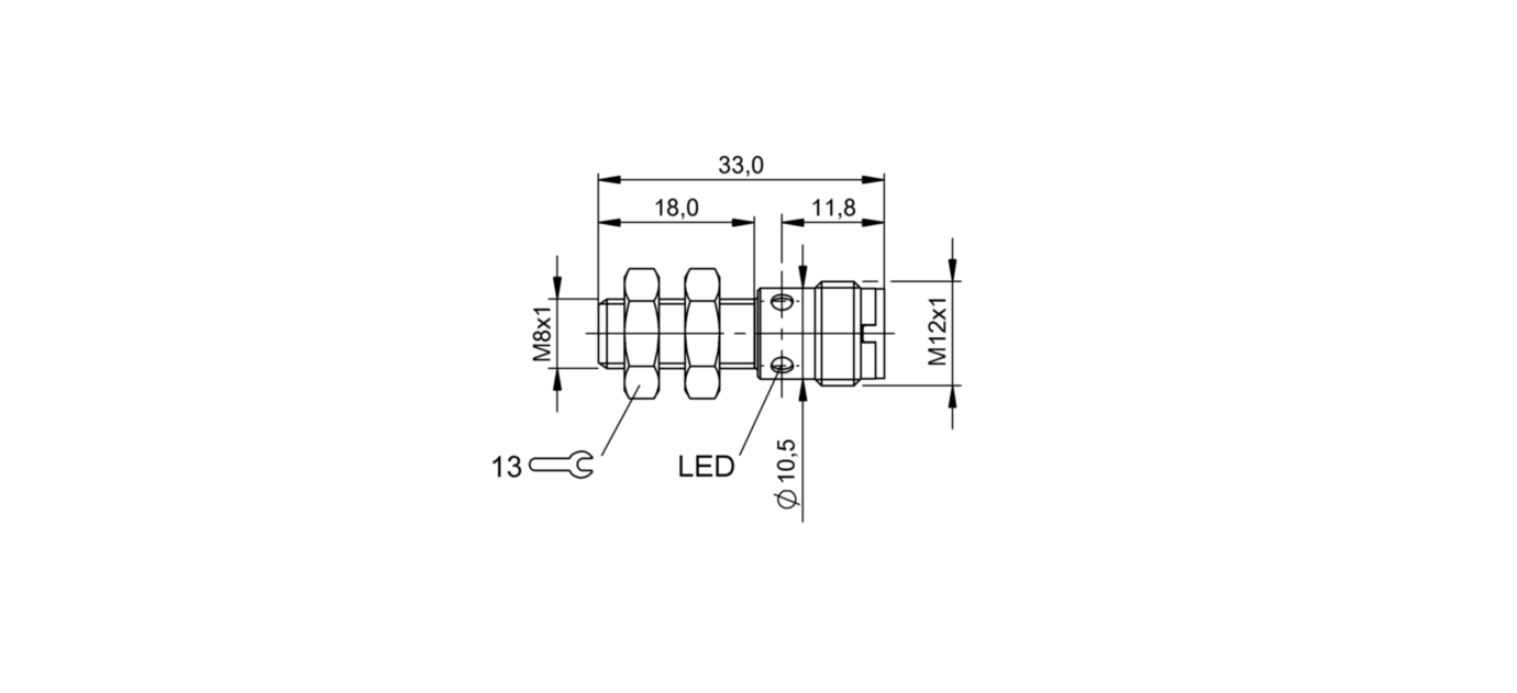 BES013M (BES M08EC-PSC15B-S04G) Inductive standard sensors - BALLUFF