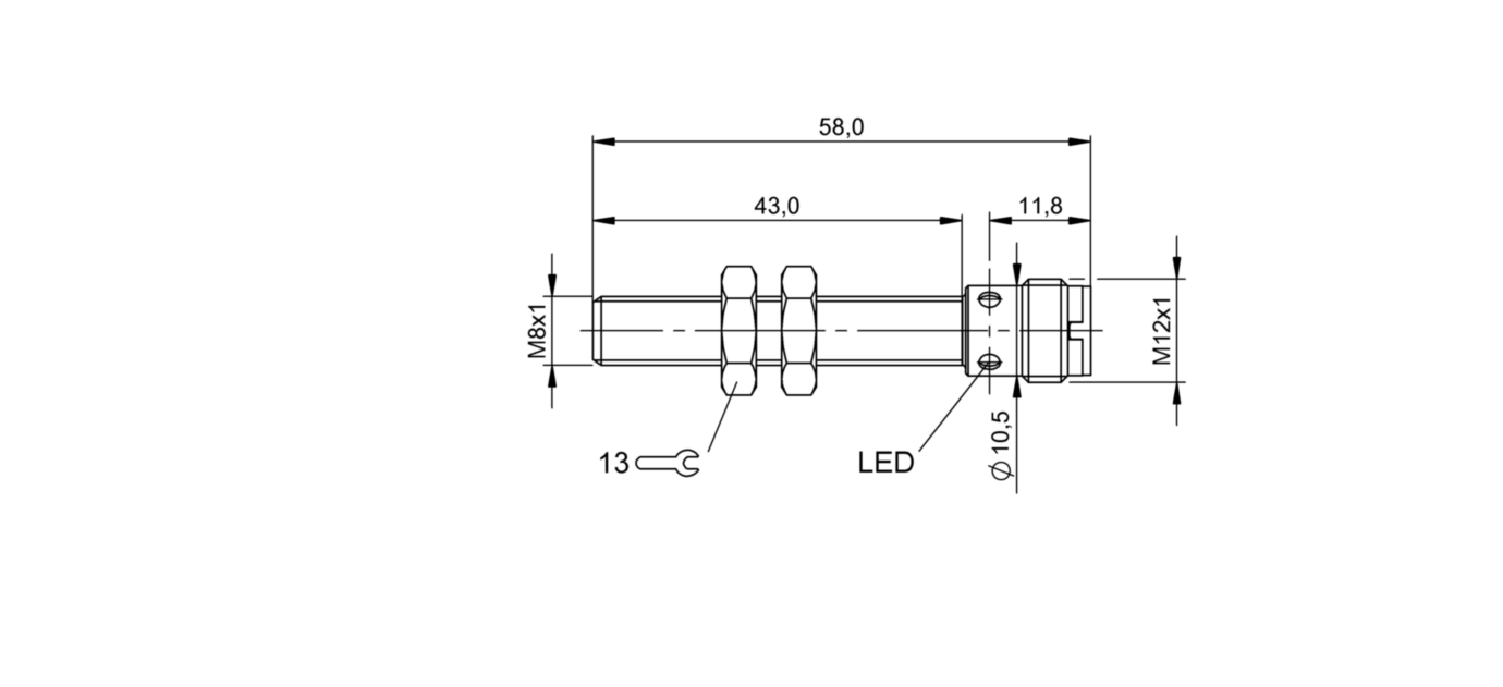BES01PF (BES M08EH-PSC15B-S04G) 电感式标准传感器 - BALLUFF