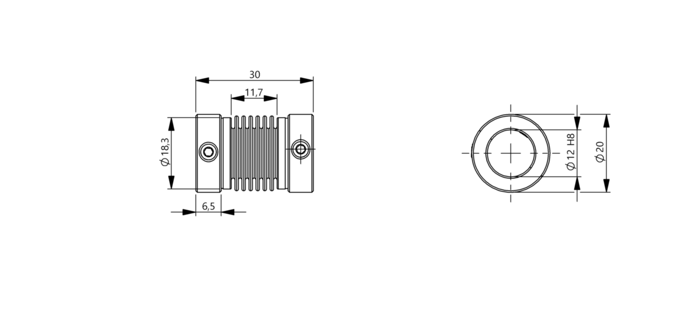 BAM03R4 (BAM AD-DG-021-D12,0/D12,0-1) Mechanical Accessories - BALLUFF